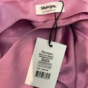 Showpo. | Dresses | Nwt Showpo Mieko One Shoulder Asymmetrical Hem Mini ...